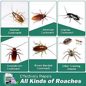 10 Pack Roach Repellent for Home, Natural Ingredients Roach Repellent Indoor Safe for Children and Pets, Environmentally Friendly Pest Control Pouches Provide Long-Lasting Protection