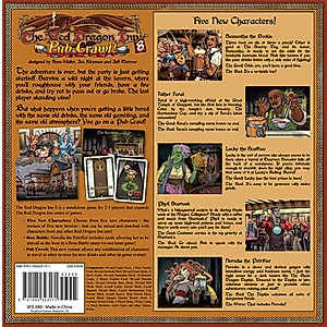 Slugfest Games: Red Dragon Inn 8, The Pub Crawl, Five New Characters, Can be Played with All Expansions, New Prize Cards Inside, For Ages 13 and up