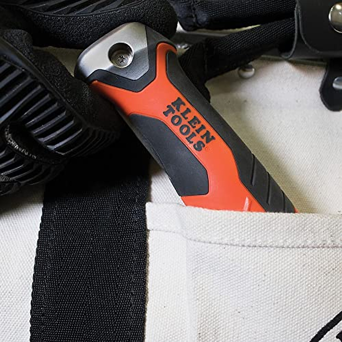 Klein Tools 31737 Folding Jab Saw / Drywall Saw, Hand Saw with Lockback at 180 and 125 Degrees and Tether Hole