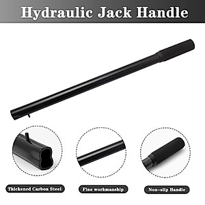 DDSPAL 2 ton Horizontal Hydraulic Jack Handle Jack Pole Lever Automotive car Jack Accessories Black (Color : Black)