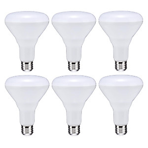 Satco S11472 LED BR30 Reflector Lamps, 65W Replacement, White, 8.5 Watts, 6 Pack
