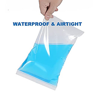 Somoga 200 PCS 1.5" x 1.5" Thick 2.4 Mil Small Clear Zip Poly Bags Mini Plastic Reclosable Zip Seal Lock Bags Necklace Ring Coin Beads Jewelry Pill Zipper Bag