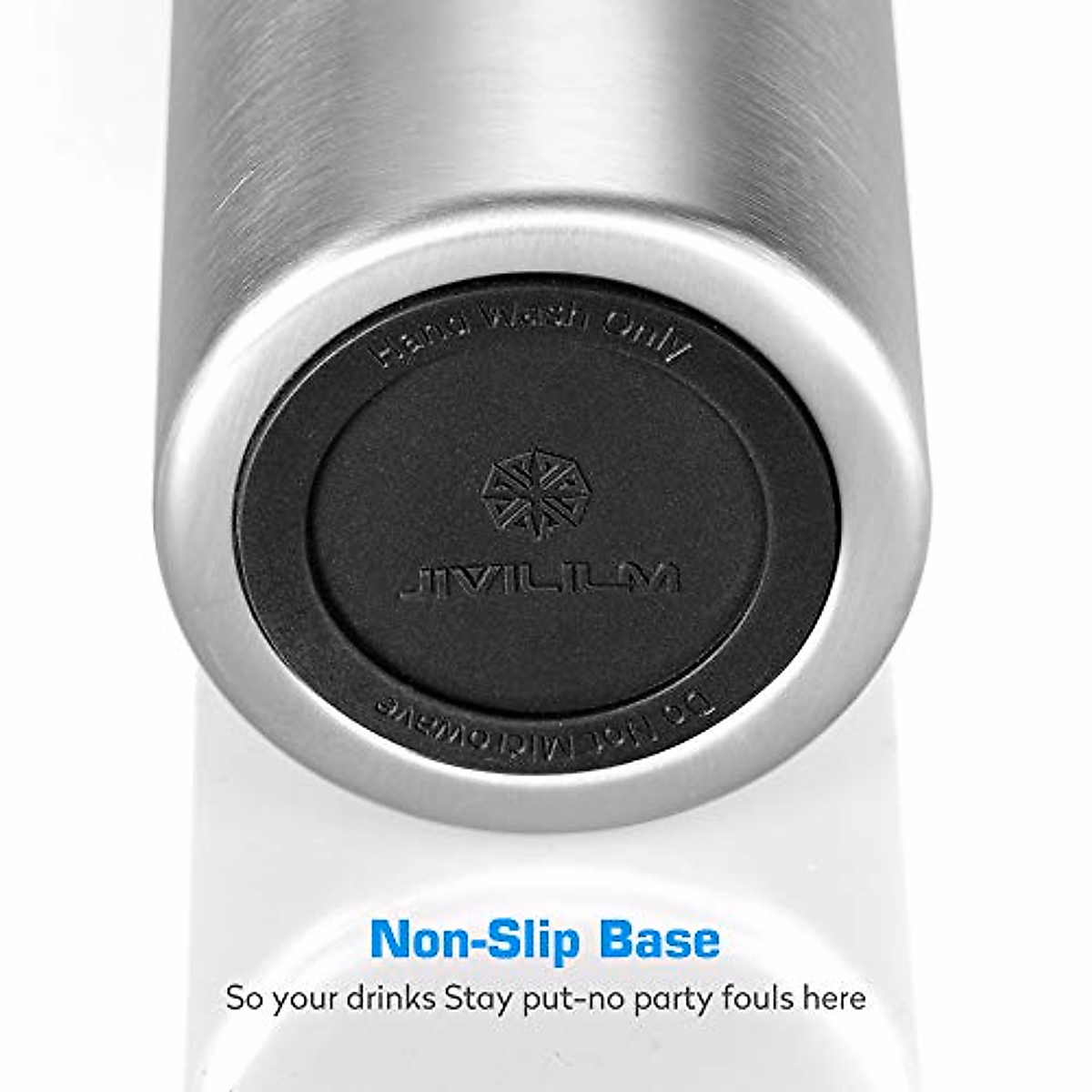 JIVILILM Stainless Steel Insulated Cooler for 12oz Slim Cans | Skinny Can Drinks Holder for Hard Seltzer, Beer, Soda, and Energy Drinks (Navy Blue)