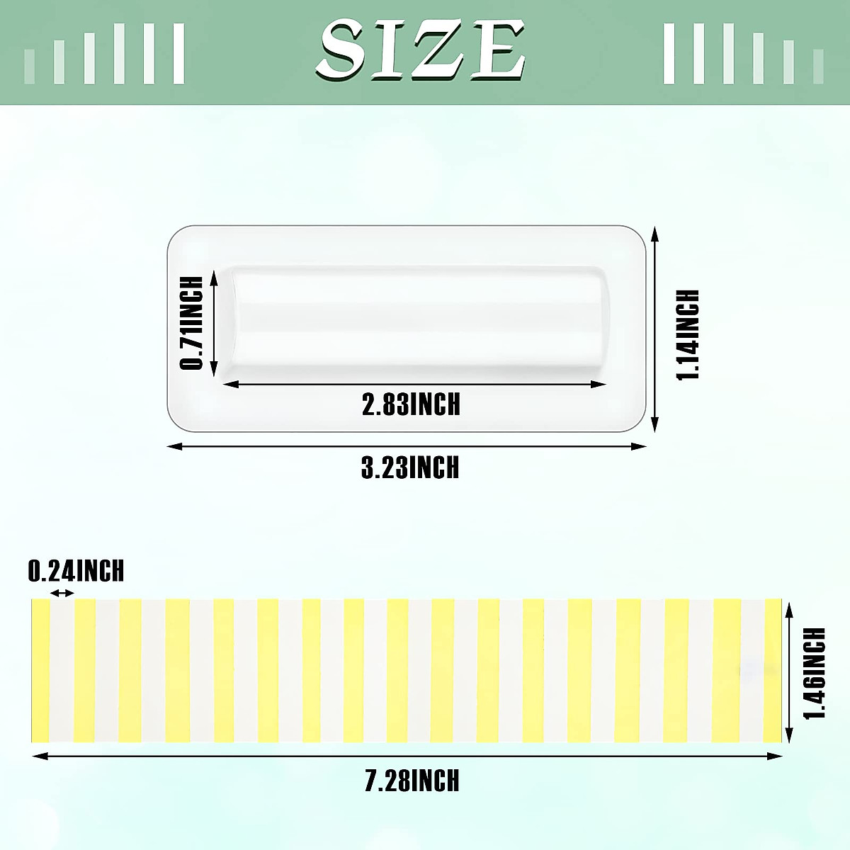 Weysat 60 Pcs Christmas Money Holder Domes Lip Balm Pouches Money Holder Plastic Lipstick Money Holder Plastic Domes Lip Balm Pouches with Double Side Tape for Christmas Day Gift Card DIY Crafts