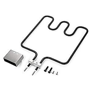 WADEO Electric Smoker and Grill Heating Element Replacement Part with Adjustable Thermostat Cord Controller, 1500 Watt Heating Element for Masterbuilt Smokers & Turkey Fryers