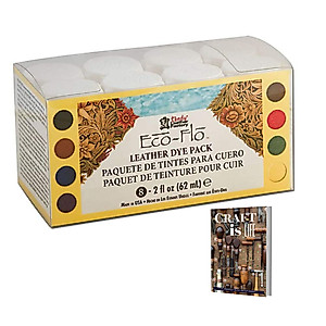 Tandy Leather Eco-Flo Leather Dye Pack 2650-05 Plus E-Book