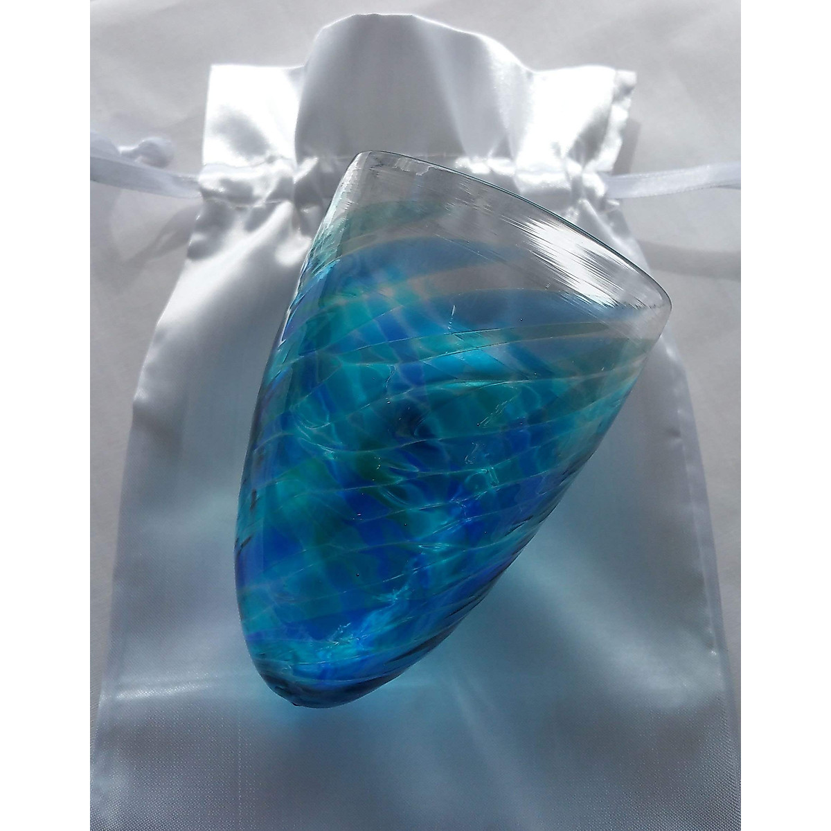 Jewish Wedding Glass to Break - Blue and Purple