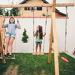 SELEWARE Silent Ball Bearing Swing Hangers, Heavy Duty 360° Rotate Swing Swivel Hook for Wooden Playground Yoga Hammock Chair Rope Punching Bag Porch Tire Web Swing Sets, 1200 Capacity