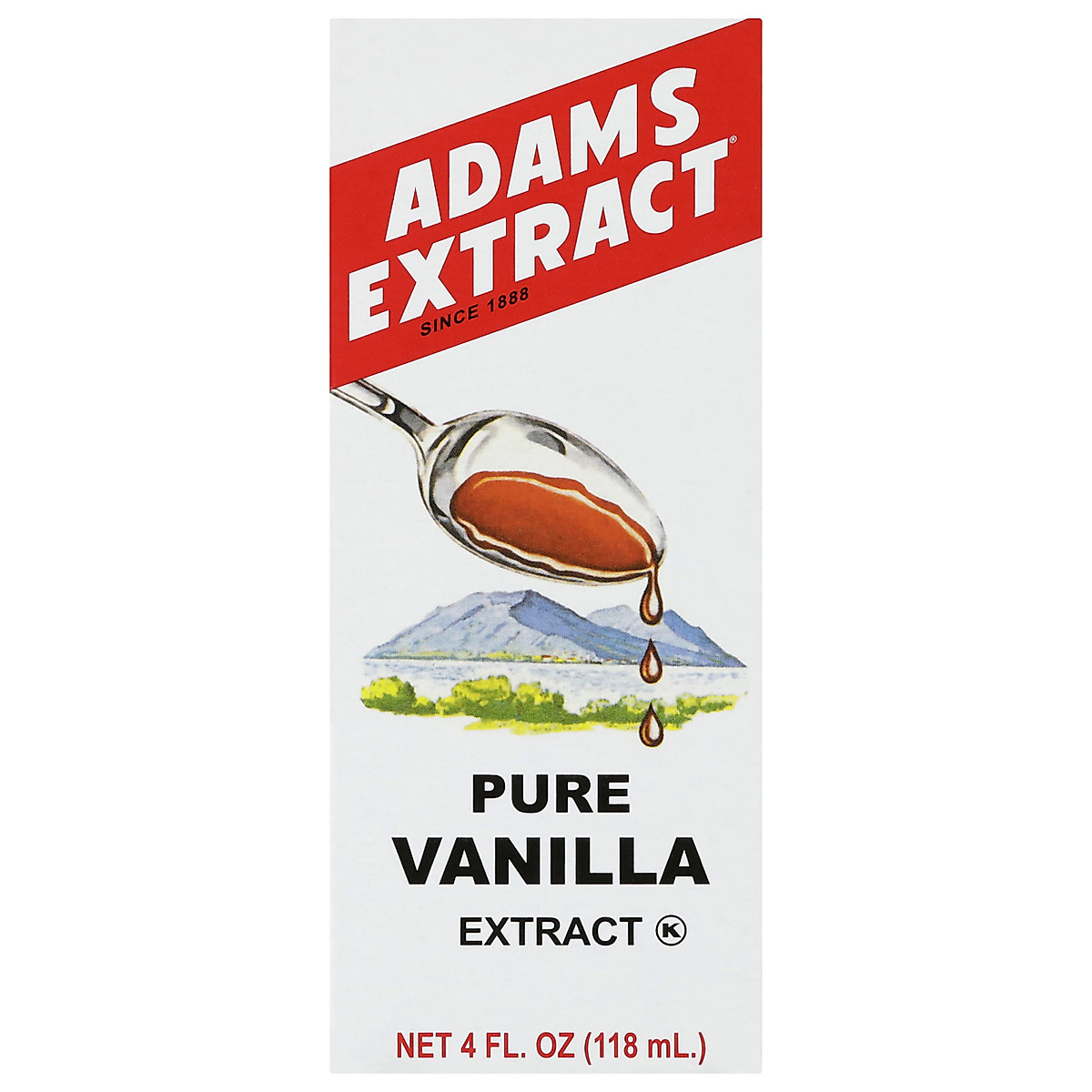 Adams Extract Pure Vanilla Extract 4 Fl Oz (Pack of 6)