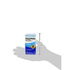 PreserVision AREDS Eye Vitamin & Mineral Supplement, Contains Vitamin C, A, E, Zinc & Copper, 120 Tablets (Pack of 2) (Packaging May Vary)