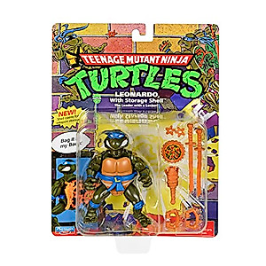 Teenage Mutant Ninja Turtles: 4” Original Classic Storage Shell Leonardo Basic Figure by Playmates Toys