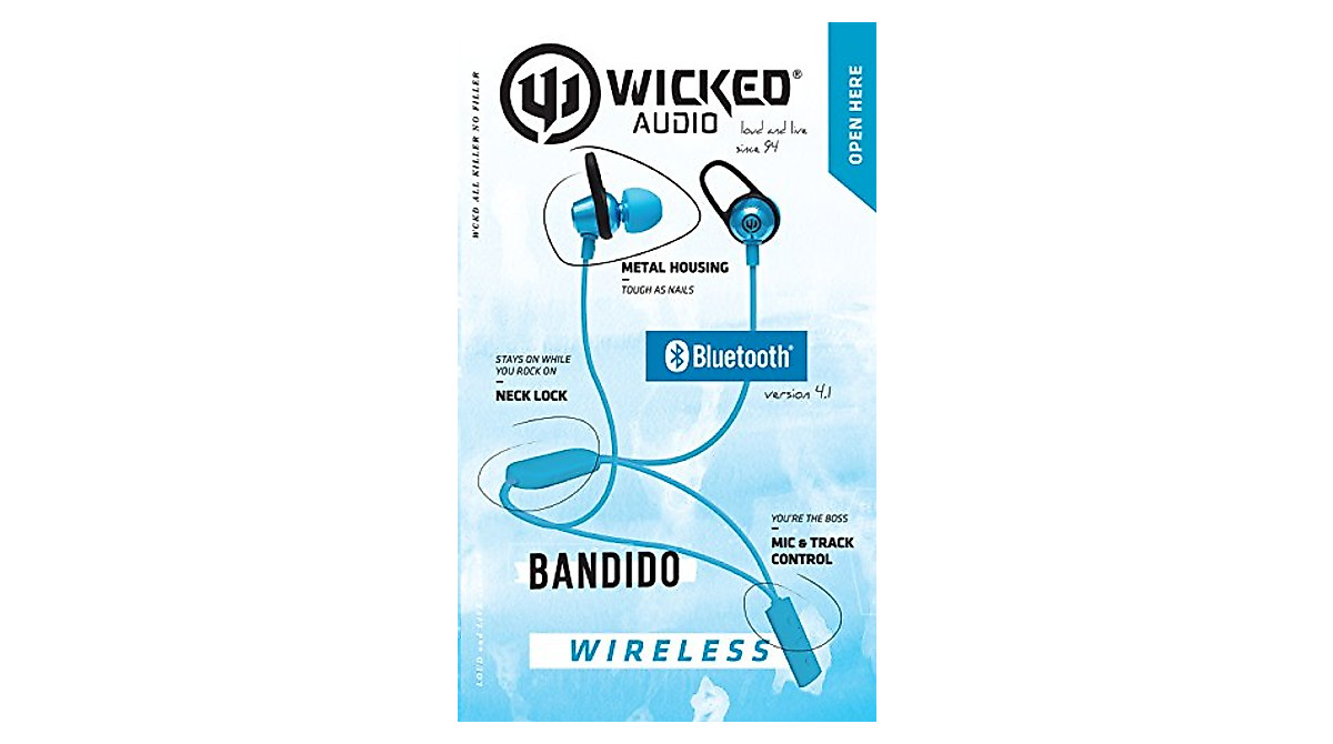 Wicked Audio Bandido Wireless Earbuds | Secure Fit, Bass