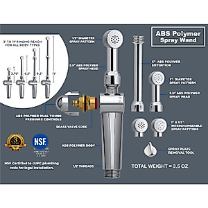 Aquaus SprayMate & Aquaus 360 Premium Diaper Sprayer for Toilet Bundle (ABS Polymer Sprayer)