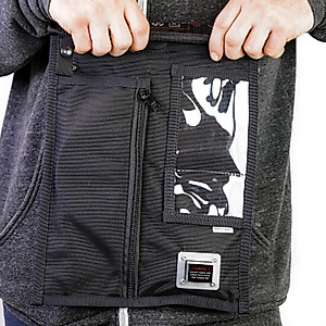 Mission Darkness Window Charge & Shield Faraday Bag for Tablets // Includes USB Filter, Transparent Window, and Cable Set for Data Extraction and Charging Devices While Shielded from RF Signals
