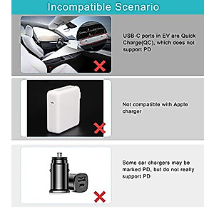 QIUCABLE USB C to Cigarette Lighter Adapter - 3ft 12V USB Type-C Male Plug to Cigarette Lighter Adapter Cable, 12 Volt USB-PD to Car Cigar Adapter Female Socket Power Cable