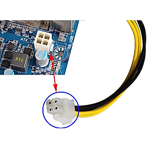 zdyCGTime(2-Pack) 4-Pin Molex M/F SATA Cable ATX 12V Power Supply 4-Pin CPU Male to Female CPU Motherboard Power SATA Extension Cable(20CM/8 Inch)