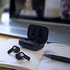 Raycon Work Earbuds Bluetooth Wireless Earphones with Microphone- Stereo Sound in-Ear Bluetooth Headset True Wireless Earbuds with 32 Hours of Battery Life (Carbon Black)