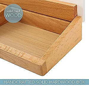 Desktop Glass Whiteboard with Wooden Organizer Box for Office Supplies Storage, Computer Keyboard Stand, Desk Dry Erase White Board with Drawer for Stationary, Marker & Eraser Included, Yeoux