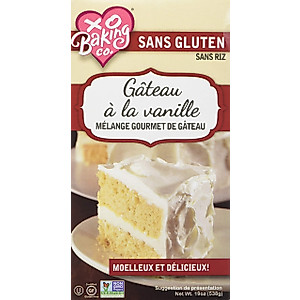 XO Baking Co. Vanilla Cake Mix - Flavorful Non-GMO Certified Vanilla Cake Baking Mix - No Preservatives or Artificial Flavors