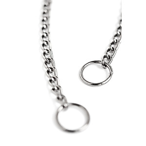 Mighty Paw Chain Slip Collar - Cinch Dog Accessory - Choke Chain Design - Premium Quality Gunmetal Slip Chain - Dog Training Chain Collar - Metal Dog Chain - Dog Choke Collar for All Dog Breeds