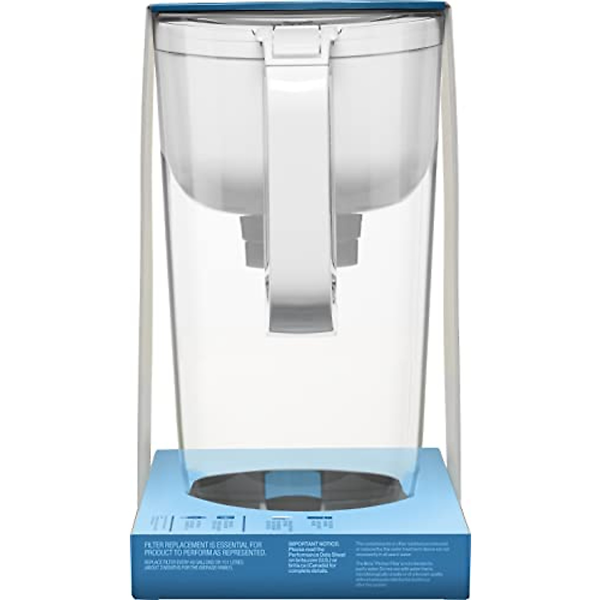Brita Large 10 Cup Water Pitcher with 1 Standard Filter, Made Without BPA, Huron, (Packaging May Vary), Small, Bright White