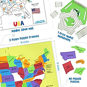 Imagimake Mapology United States Puzzle | Educational Toys for Kids 5-7 | Learn USA States Along with Their Fun Facts | Puzzles for Kids Ages 4-8 | 6 Year Old Boy Gifts & Girl Gifts