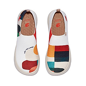 UIN Women's Art Travel Walking Shoes Slip On Casual Lightweight Fashion Sneaker Toledo ⅩⅤ Hold That Color 3 (9.5)