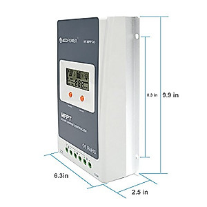 ACOPOWER 40A MPPT Solar Charge Controller 100V Input HY-MPPT40A with LCD Display