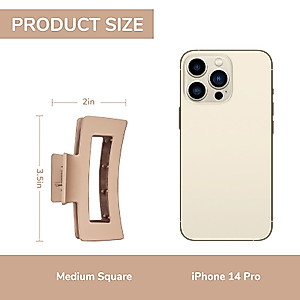 12 Pack 3.5" Medium Hair Claw Clips for Women Thick Thin Hair, Strong Hold Matte Banana Hair Clips