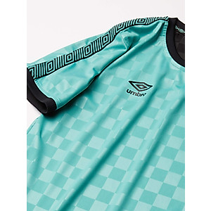 Umbro Check Diamond Perf S/s, Mint/Black Beauty, X-Large (18)