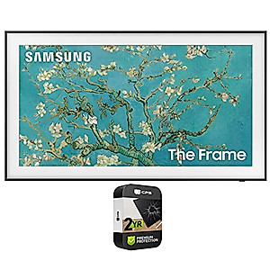 SAMSUNG QN32LS03CBFXZA 32 inch The Frame QLED HDR 4K Smart TV 2023 (Renewed) Bundle with 2 YR CPS Enhanced Protection Pack