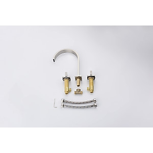 Chrome Two Handles 3 Holes Waterfall Bathroom Sink faucets with Brass pop up Overflow Drain