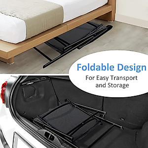 Tangkula Set of 4 Patio Folding Chairs, Fabric Dining Chairs with High Back & Armrests, Portable Camping Lounge Chairs with Sturdy Metal Frame, Outdoor Sling Chairs for Patio Lawn Garden (Grey)