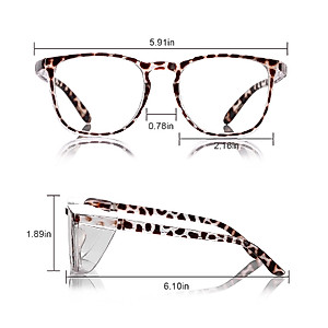 LASMEX Safety Glasses Goggles for women and men Anti-fog Glasses Protective Eyewear Clear Anti-Scratch/Anti-Blue Ray