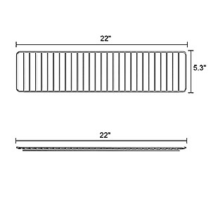 Grilling Corner Warming Rack Replacement for The Gravity Series 560 Digital Charcoal Grill + Smoker，Electroplated Silver，4-Pack