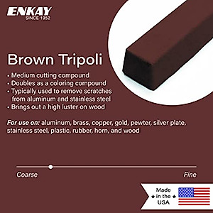 ENKAY - Brown Tripoli Polishing Compound, 1 Lb. (U.S. Made)