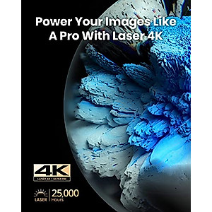 NEBULA Cosmos Laser 4K Projector with Nebula 100-Inch Projector Screen for Home, Office, and Classroom