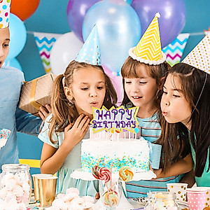 Cartoon Happy Birthday Cake Toppers for Kids - Perfect as cartoon-themed birthday party, baby shower party, or TV show party decorations for boys or girls - SugarGer