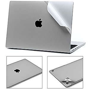 Shell Protector Cover Skin Compatible with MacBook Pro 14 Inch (M2 Pro /M2 Max /M1 Pro /M1 Max ) Model A2442 with Touch ID, Anti Scratch Protective Skin Decals (Space Grey)