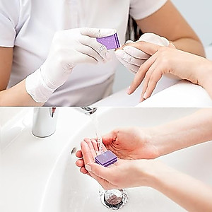 25 Pcs Nail Files for Acrylic Nails and 50 Pcs Purple Mini Buffer Block File, 100/180 Grit Nail Buffer Double Sides Emery Boards Fingernail Files