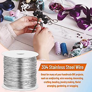 20 Gauge Stainless Steel Wire for Jewelry Making, Bailing Wire Snare Wire for Craft and Jewelry Making