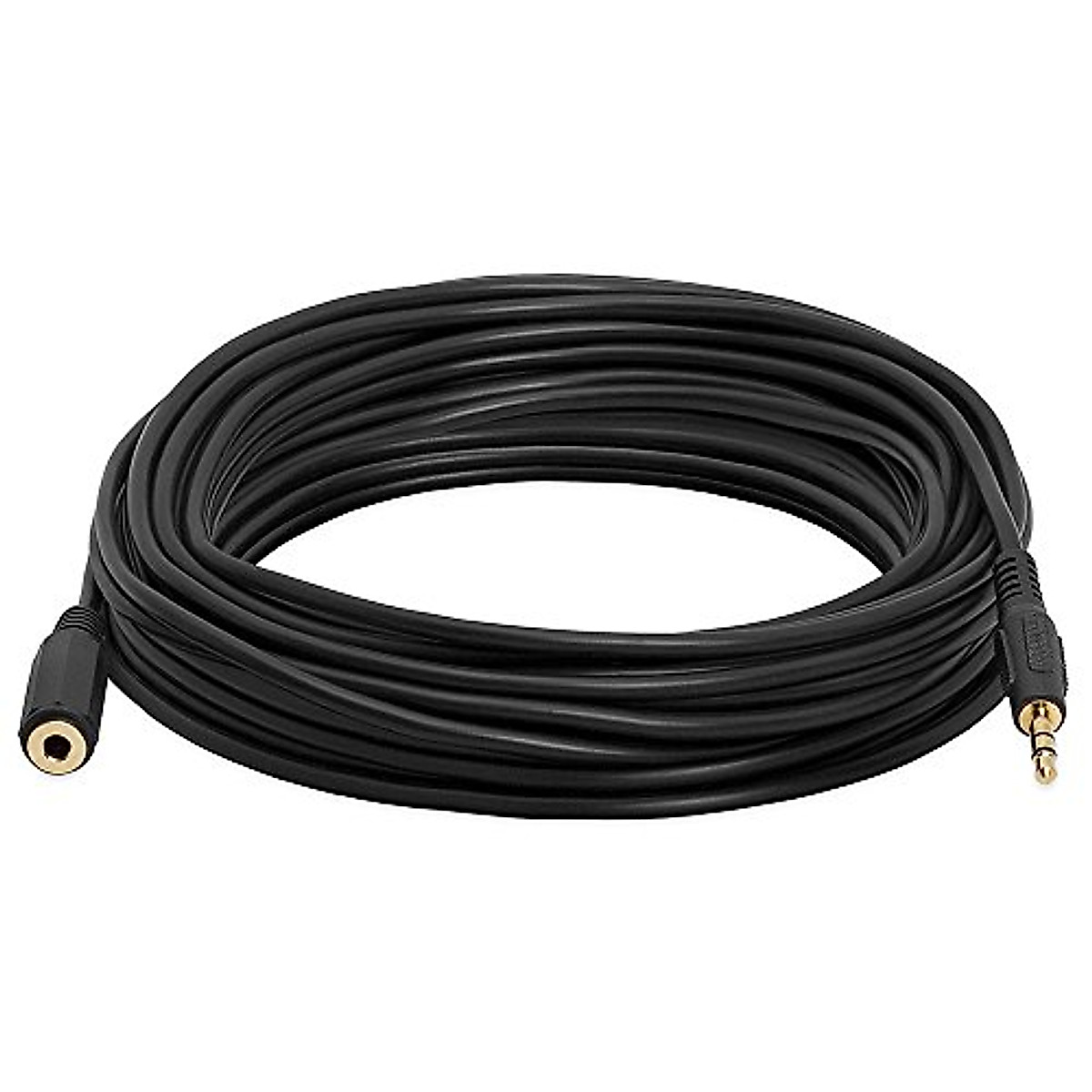 Cmple - 3.5mm 1/8" Stereo Audio Aux Headphone Cable Extension Cord Male to Female 50 Feet