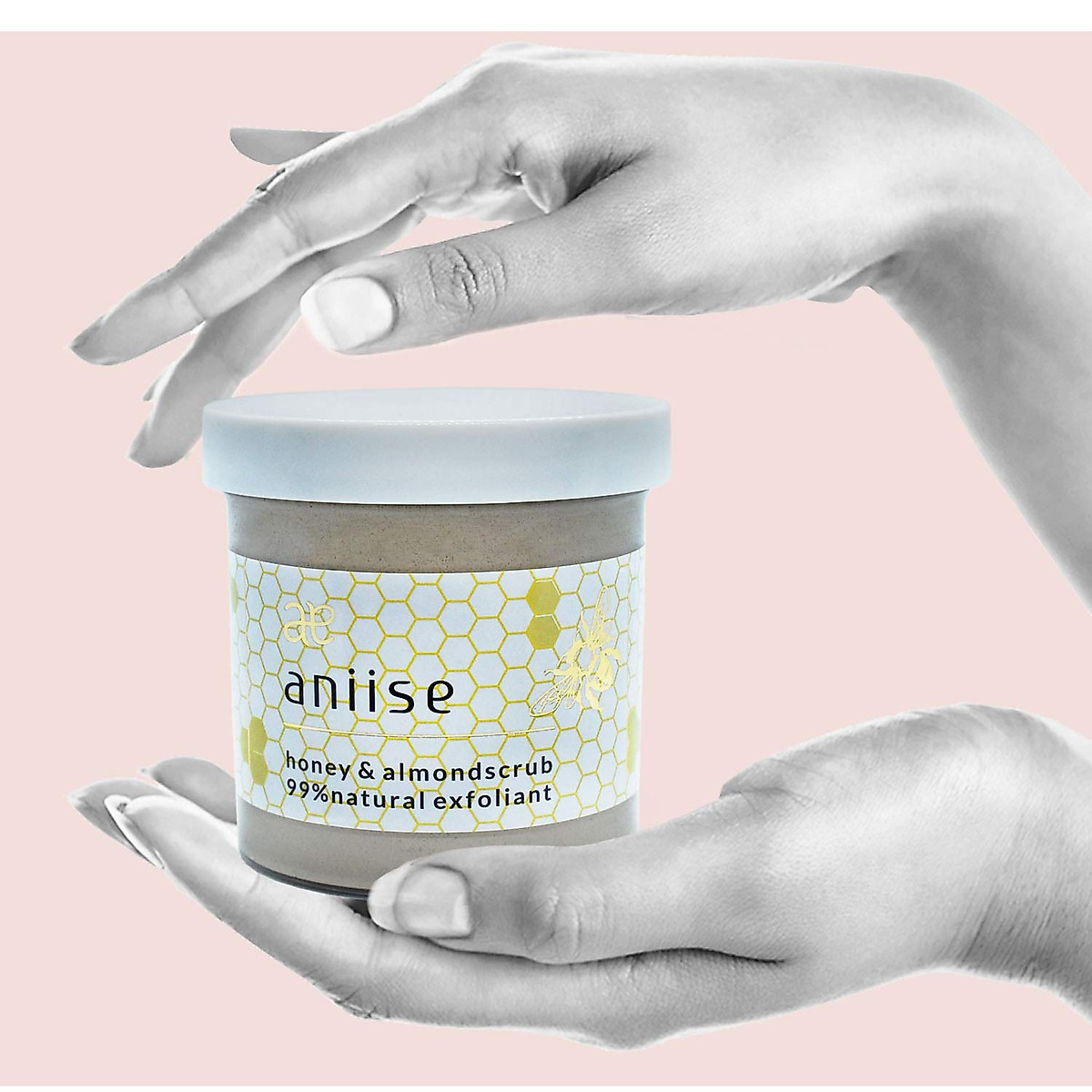 Aniise Honey & Almond Body Scrub Exfoliating for Men and Women - Soft and Smooth Skin, Hydrating, Vitamin, Acne, Nourishing, Exfoliating, Fight Acne 10 Oz