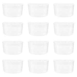 balacoo 12pcs Bird Water Hanging Cups Bird Food Water Bowls Clear Plastic for Bird Parrot Cage Feed Cup Food Container Supplies