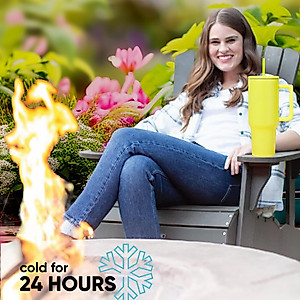 Kiki New York Tumbler with lid (Neon Yellow)