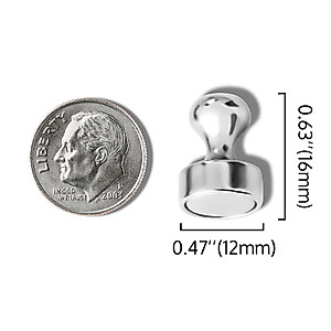 Zepma Fridge Magnets, Push Pin Magnets, Refrigerator Magnets, Whiteboard Magnets for Kitchen, Office, School, 12pcs