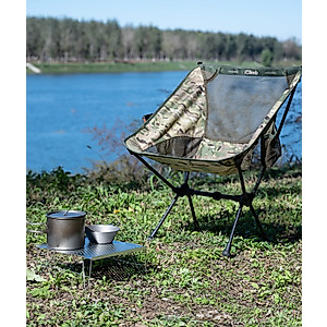 iClimb Mini Solo Folding Table Ultralight Compact for Backpacking Camping Hiking Beach Picnic (Silver, Mini)