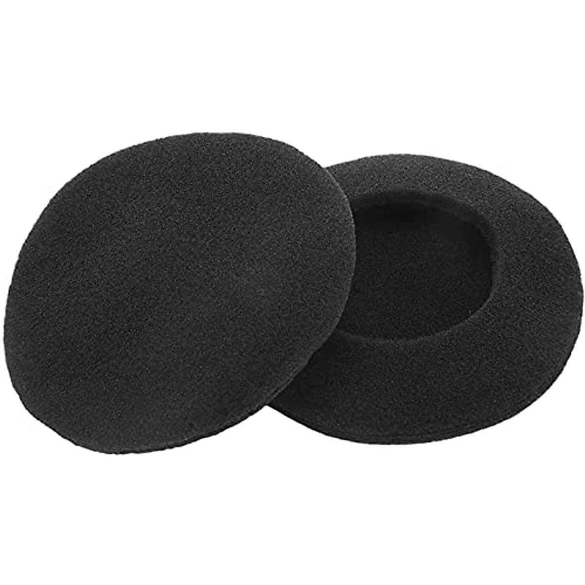 12 Pairs 45mm / 1.8inch Headset Ear Cap Replacement for Most Standard Size Ear Cushions Ear pad Cover Sponge Replacement Ear pad Headphones Black