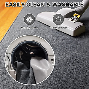 Office Chair Mat for Hardwood Floor & Tile Floor, 48" × 35" Computer Desk Chair Mat for Gaming, Low-Pile Desk Rug, Large Anti-Slip Floor Protector Mat for Rolling Chair, Washable Reusable - Stickers