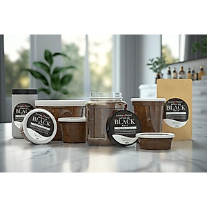 African Black Soap Paste 8 oz 100% Natural Raw soap for Acne, Eczema, Psoriasis, and Dry Skin Scar Removal Face And Body Wash. Handmade imported from Ghana